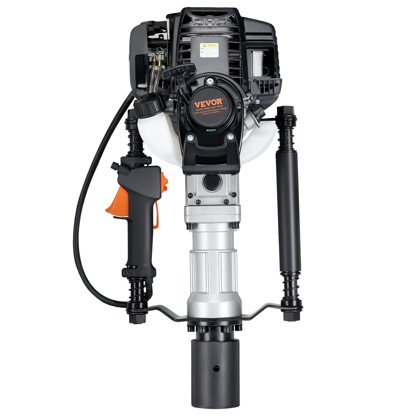 VEVOR 37.77cc Gas-Powered T Post Driver 4-Stroke Fence Piling Pounder w ...